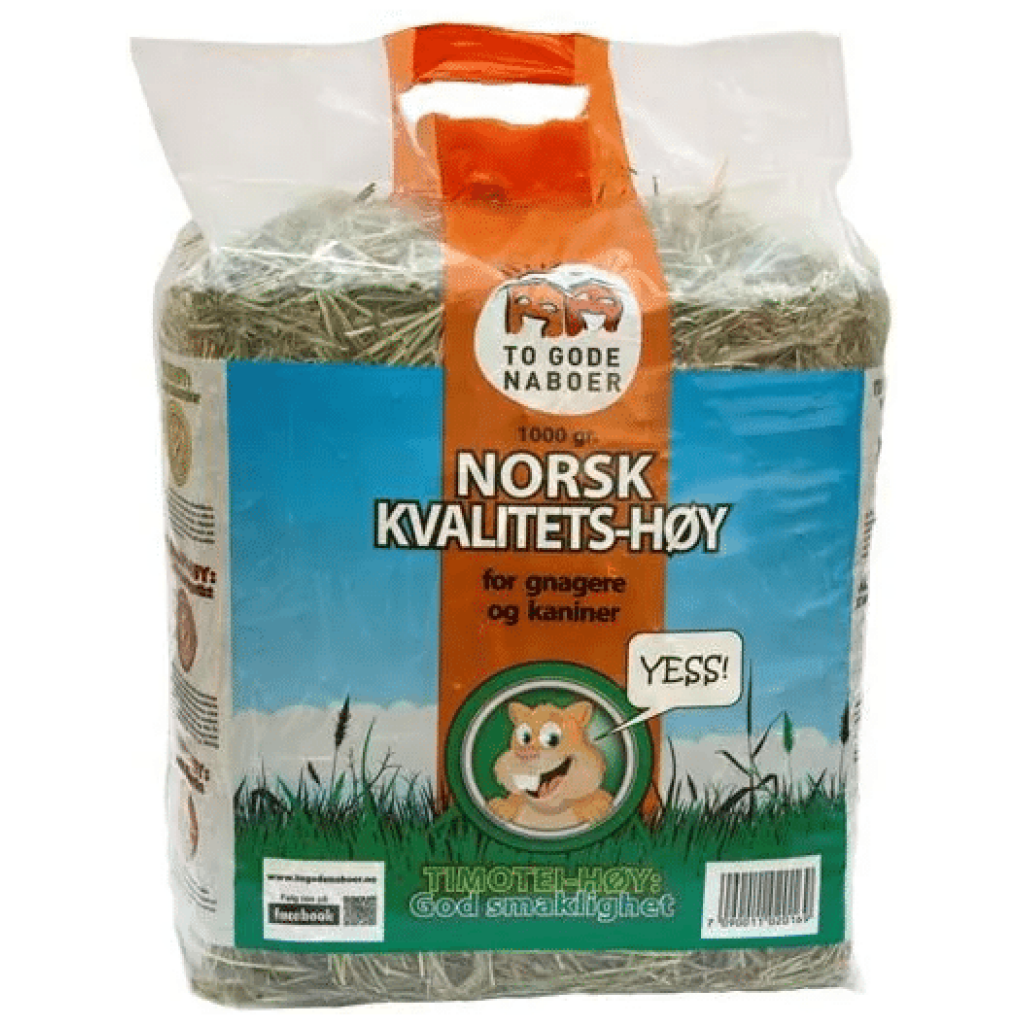 Høy To Gode Naboer 1Kg Timotei - Gnager | Dogshop.no